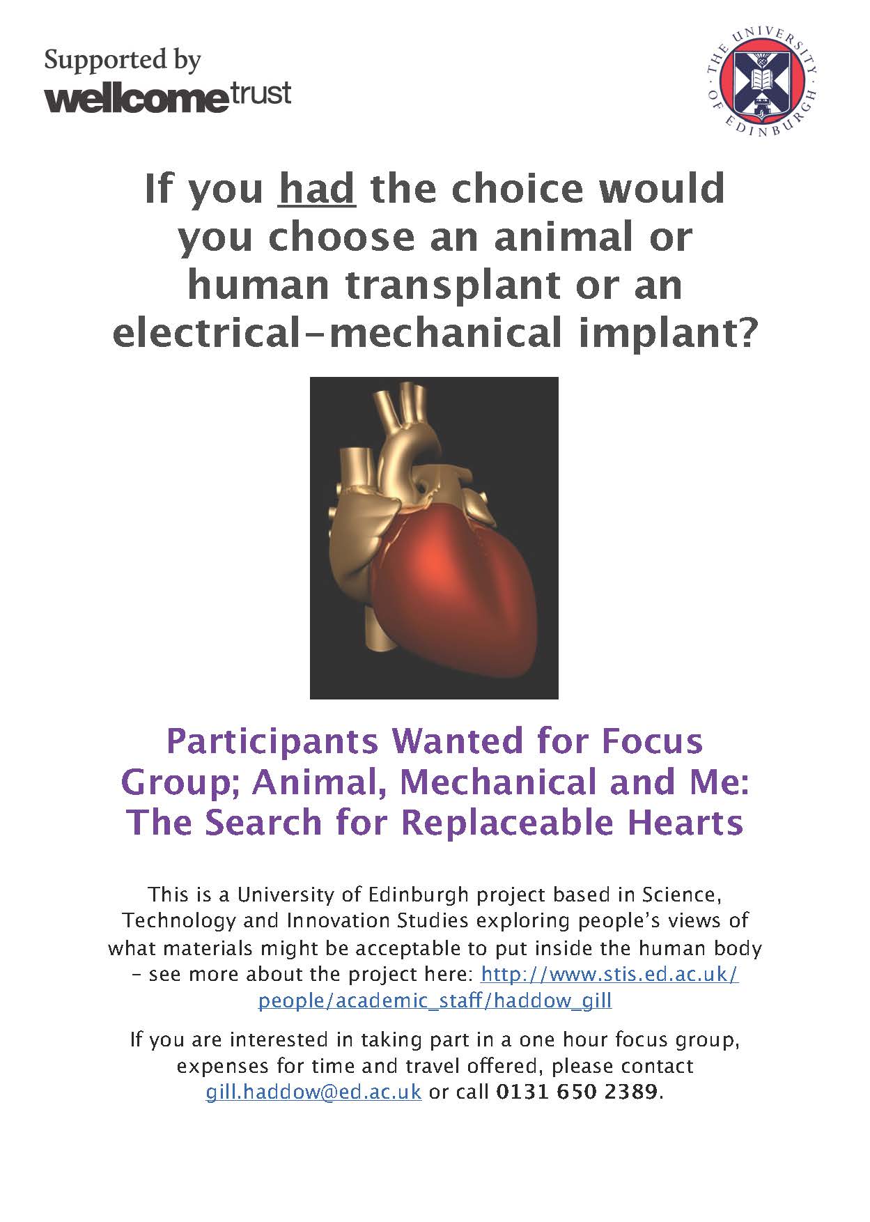 Focus groups: repair, replace, regenerate | Animal, Mechanical and Me ...